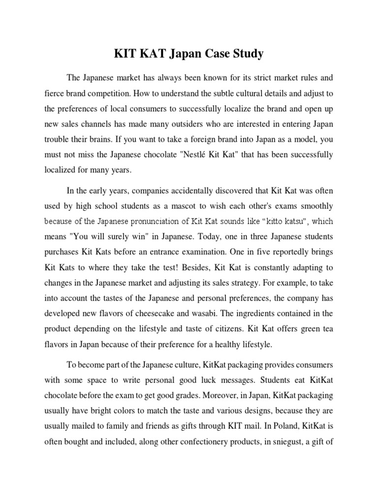 Kitkat Case Study | PDF | Marketing | Communication