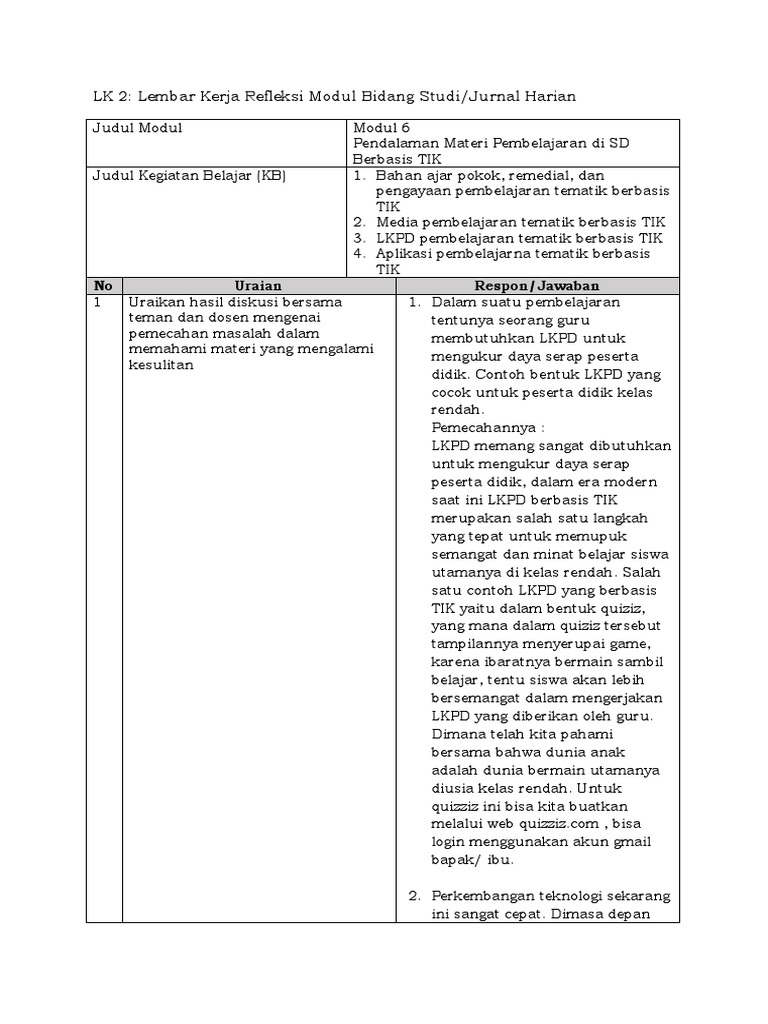 LK 2 - Modul 6 Tik-Andy Kurniawan | PDF
