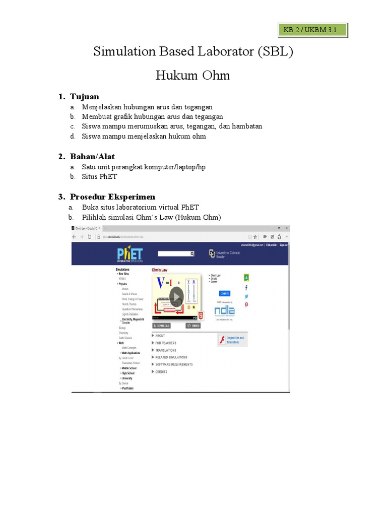 Hukum Ohm SBL | PDF