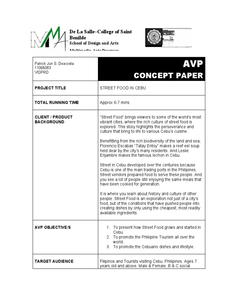 Concept Paper: de La Salle-College of Saint Benilde | PDF | Philippines ...