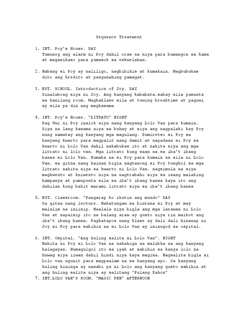 Sequence Treatment | PDF