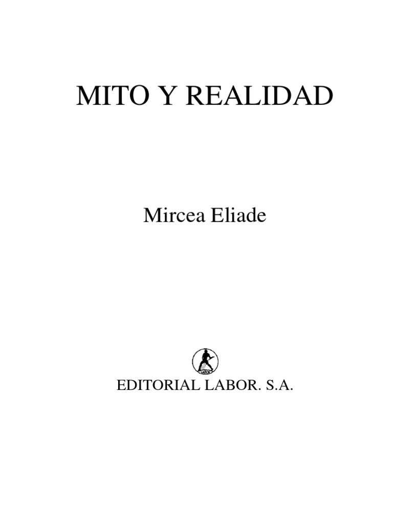Mito y Realidad | PDF | Mitos de la creación | Homo Sapiens