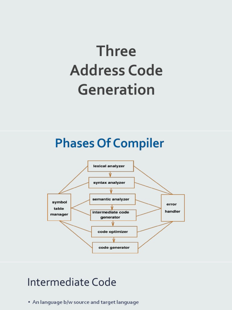 Three Address Code | PDF | Pointer (Computer Programming) | Compiler