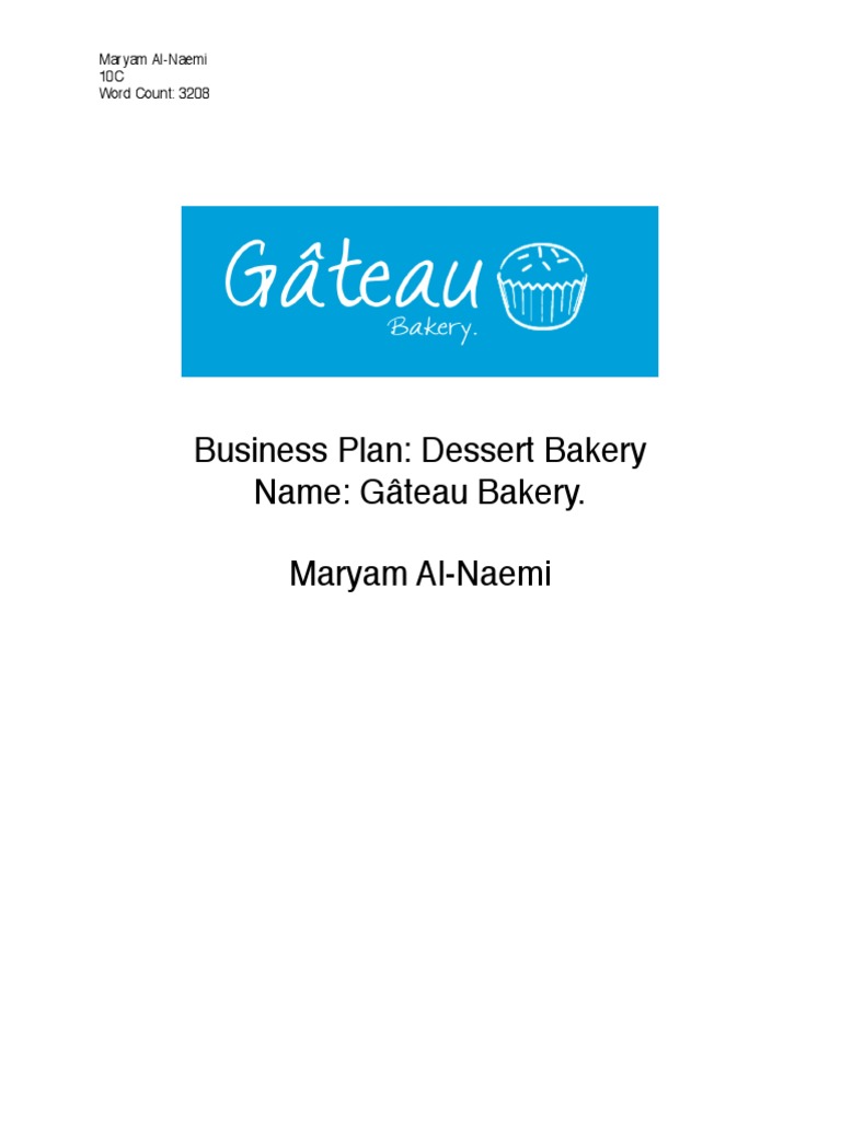 Bakery Business Plan Template Free Download1 | PDF | Cakes | Chef