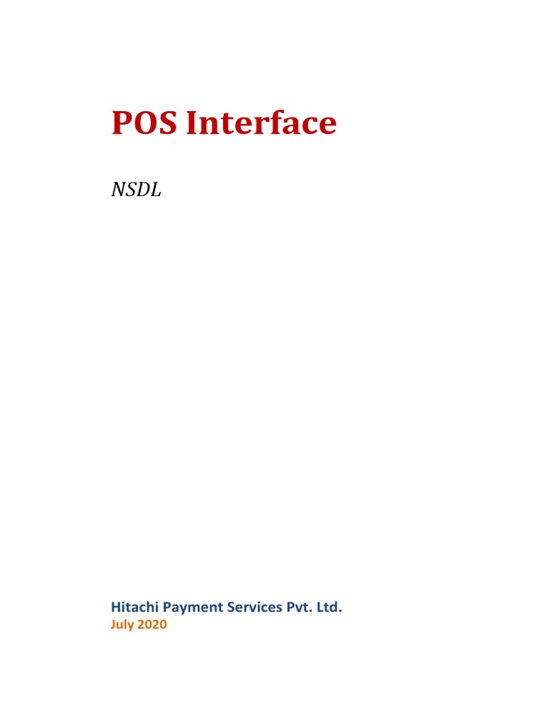 POS Interface Guide for Developers | PDF | Computer Science | Computing