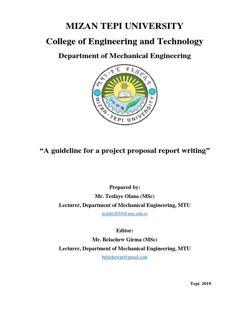 Mizan Tepi University College of Engineering and Technology | Download ...