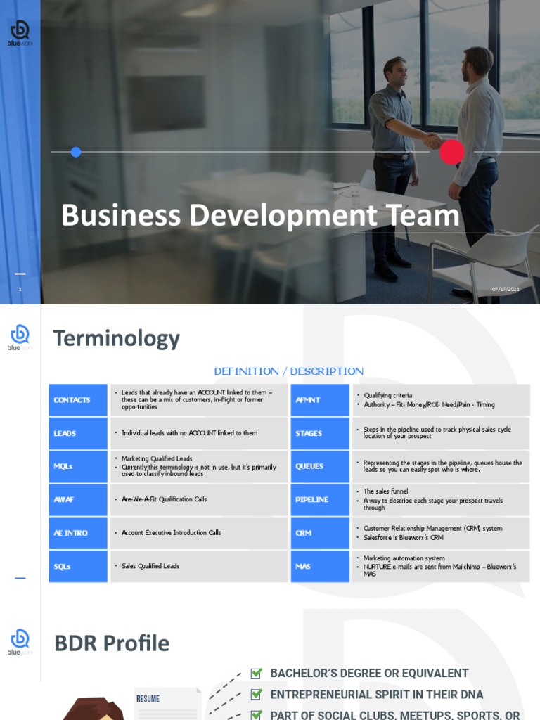 New Bdr Team Presentation Pdf Interactive Voice Response Sales