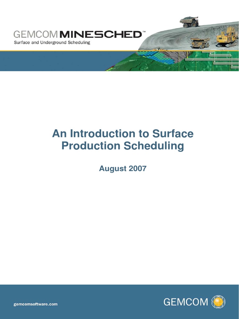 MS Beginner Surface Production Scheduling v2 | PDF | Microsoft Excel | Parameter (Computer ...