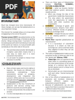 Contemporary World Quiz #1 | PDF | Globalization | Free Trade