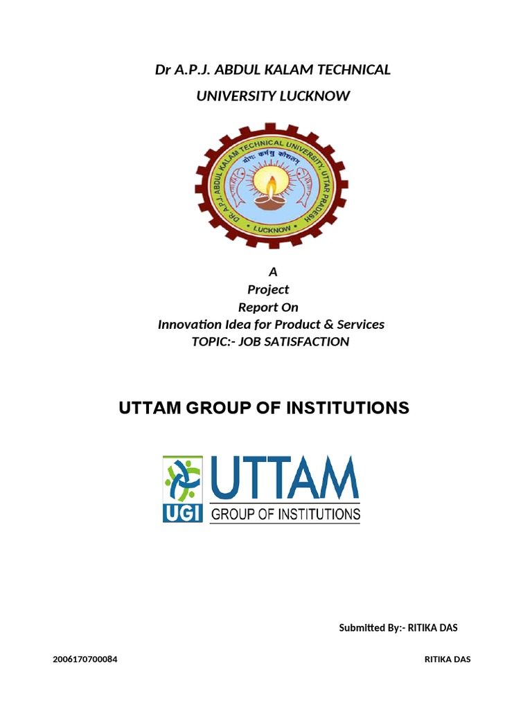 DR A.P.J. Abdul Kalam Technical University Lucknow: Uttam Group of ...