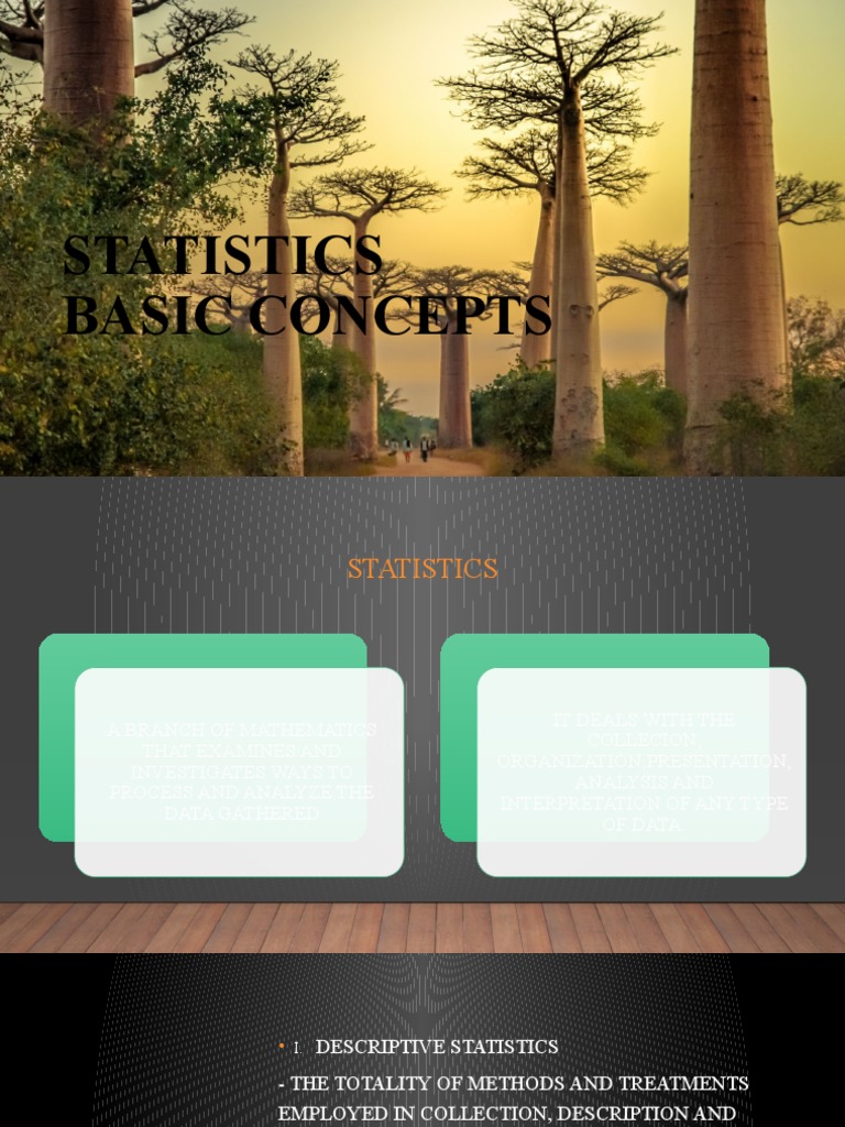 Statistics Basic Concepts | PDF | Level Of Measurement | Statistics