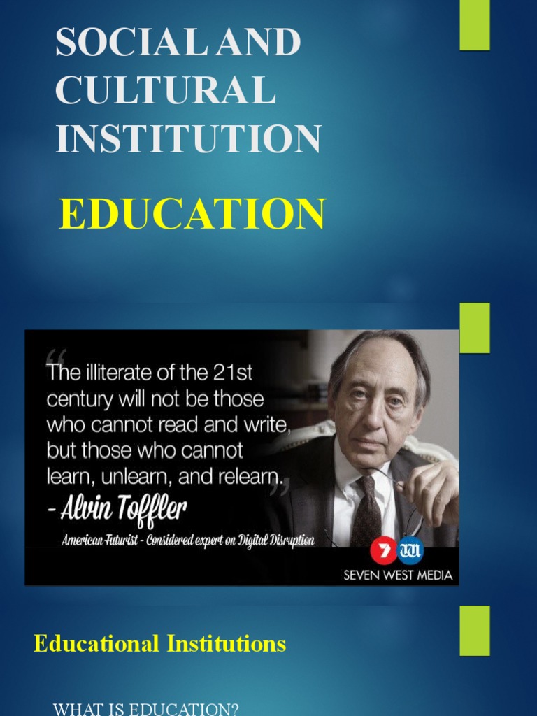 WEEK 12 - Educational Institution | PDF | Millennium Development Goals | Behavior Modification