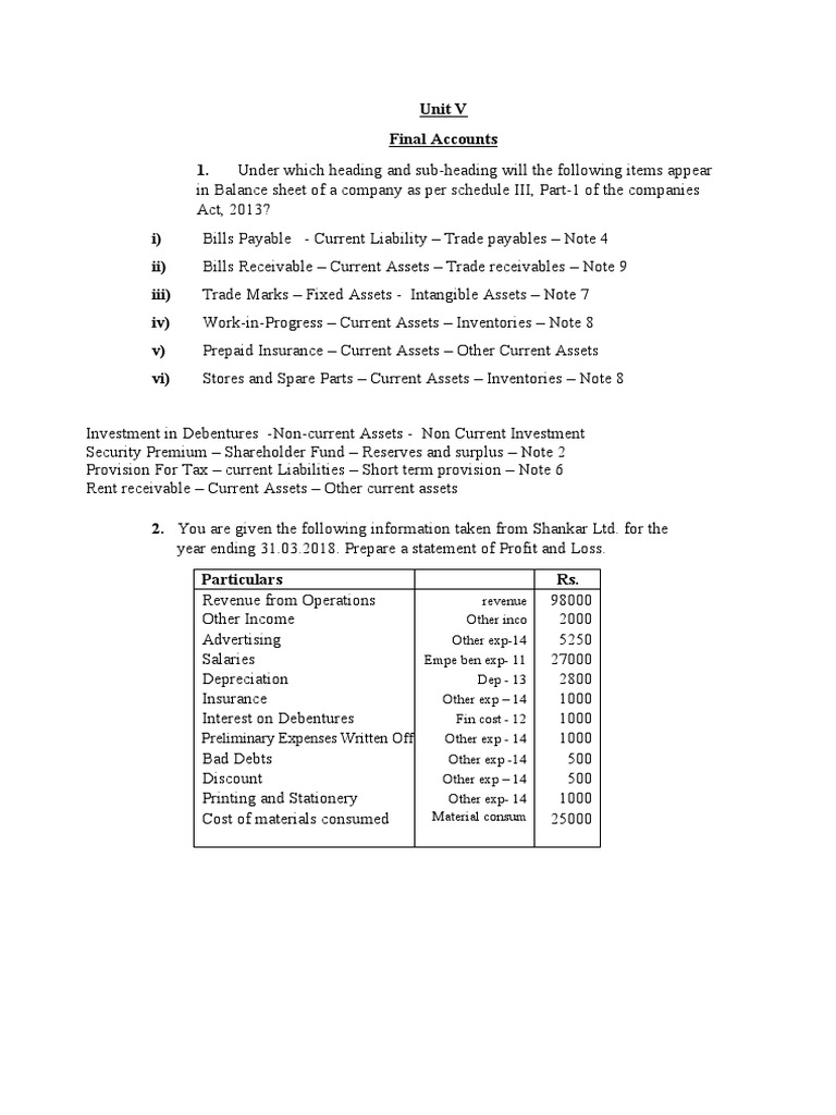 Problems On Income Statement | Download Free PDF | Income Statement ...