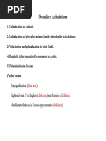 Understanding Velarization in Phonetics | PDF | Consonant | Phonology