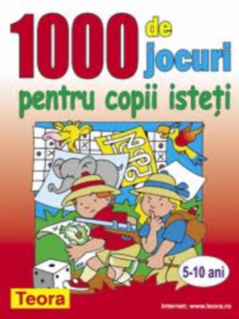 1000 de Jocuri Pentru Copii Isteti-Fise de Lucru GR Mare Scoala | PDF