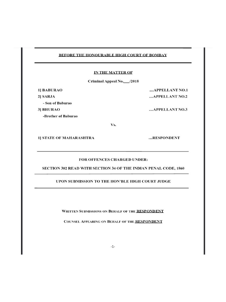 Moot 2 Sample Memorial | PDF