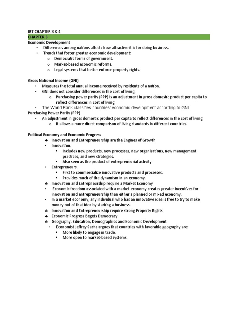 Ibt Chapter 3&4 | PDF | Social Stratification | Entrepreneurship