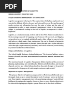 4.SOP On Logistics Management | PDF | Logistics | Inventory