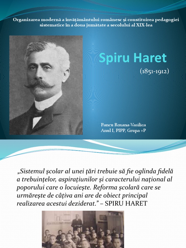 Spiru Haret | PDF