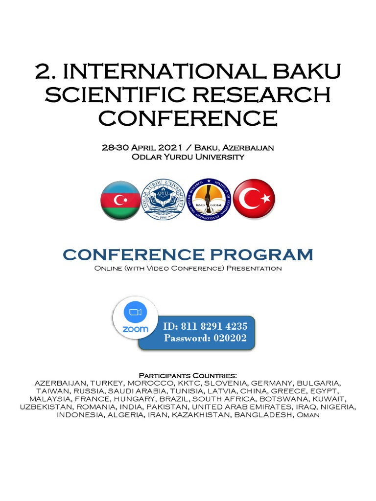 Baku Congress Program | PDF | Azerbaijan | Learning