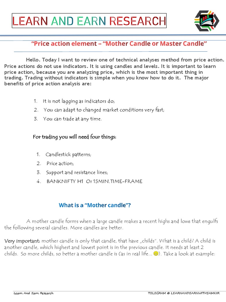 Mother Candle Trading Strategy Explained | PDF | Technical Analysis ...