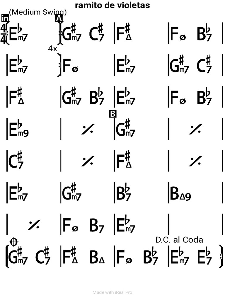 Ramito de Violetas - Medium Swing Sheet | PDF