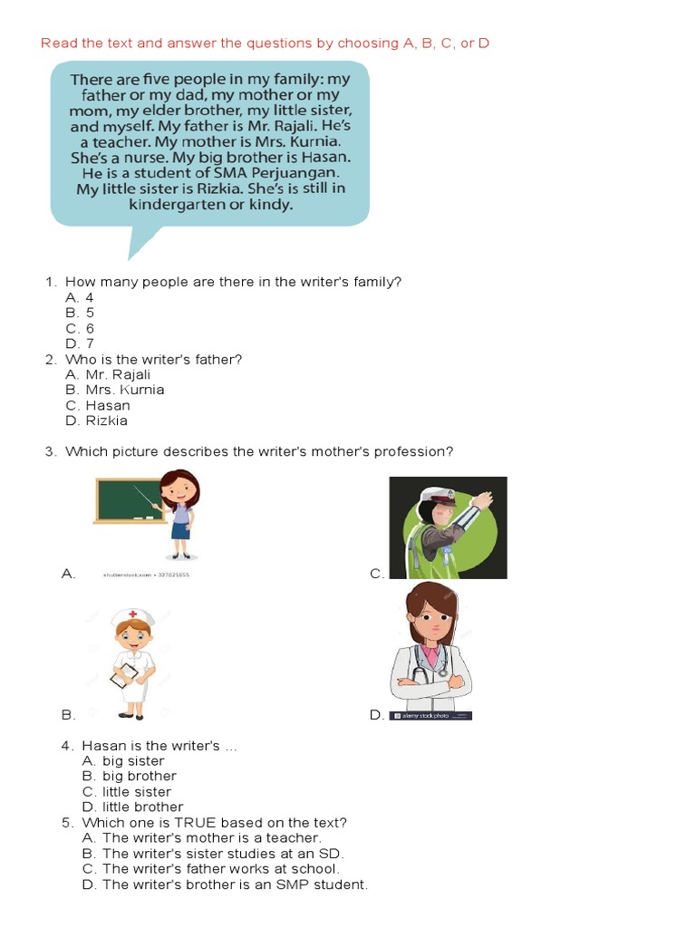 Read The Text and Answer The Questions by Choosing A, B, C, or D | PDF