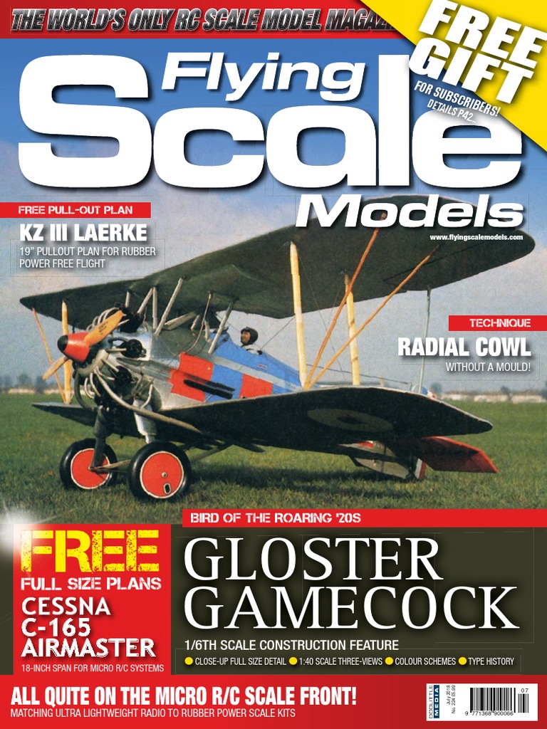 Flying Scale Models July 2018 | PDF | Landing Gear | Empennage