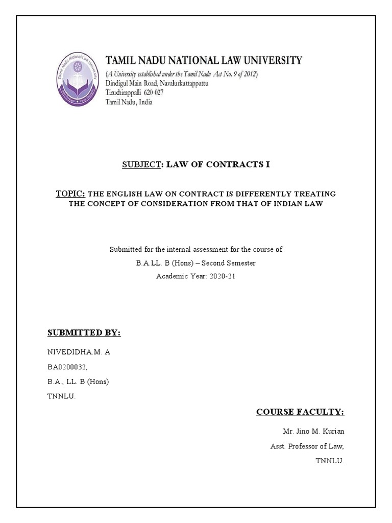 Contract | PDF | Consideration | Estoppel