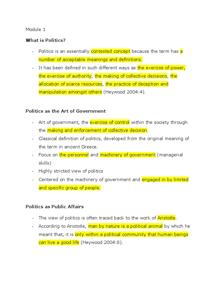 Lecture Notes in Political Analysis and Research | PDF | Political ...