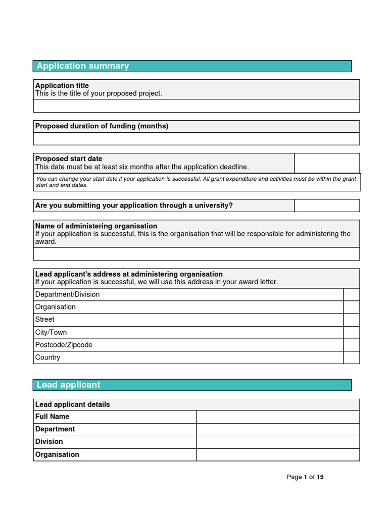 Grant Application Overview and Requirements | PDF | Institutional ...