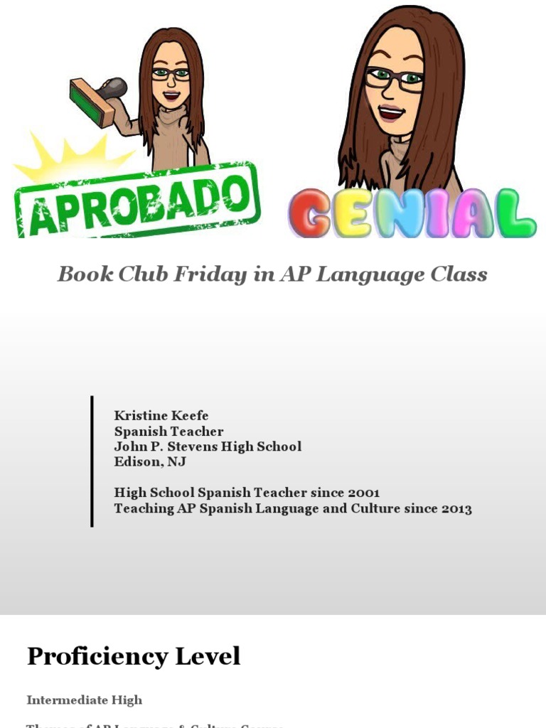 AP Spanish Book Club Project Overview | PDF | Literacy | Reading ...