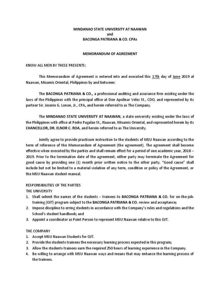 Moa - Baconga Patriana & Co. | PDF | Government | Justice