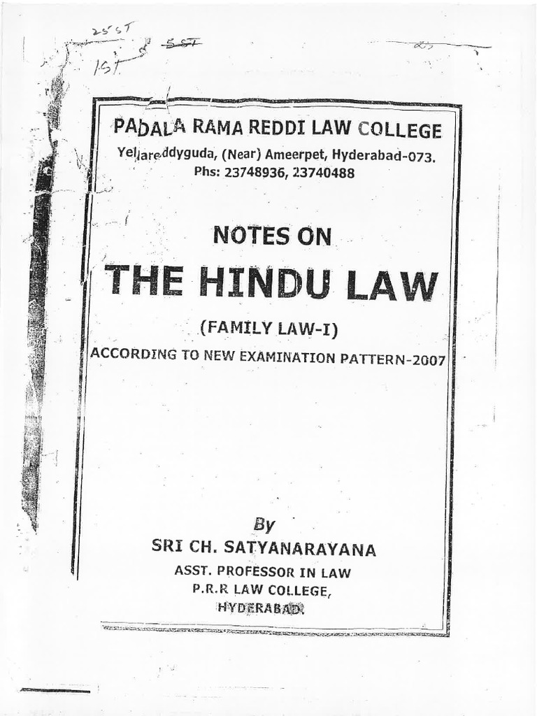 Hindu Law | PDF