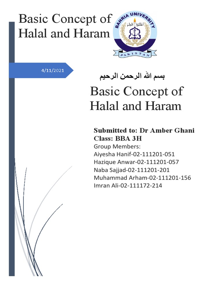 An Analysis of Halal and Haram Concepts in Islam | PDF | God In Islam ...