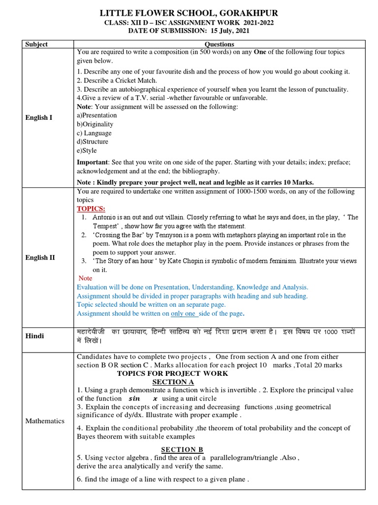 Isc Assignment Class 12 - D | PDF | Depreciation | Economies