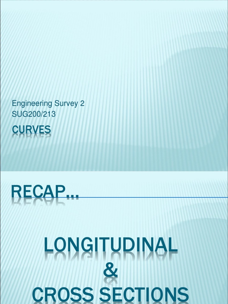 Curves Engineering Survey 2 Sug200 213 Pdf Angle Circle