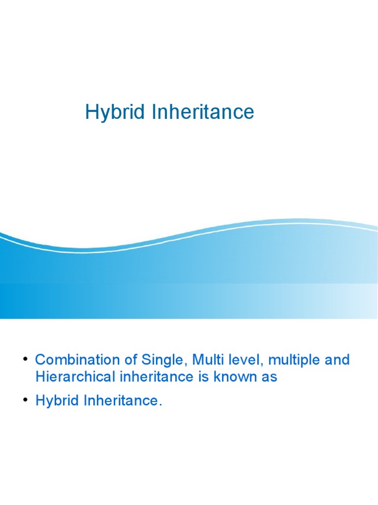 Python Hybrid Inheritance | PDF