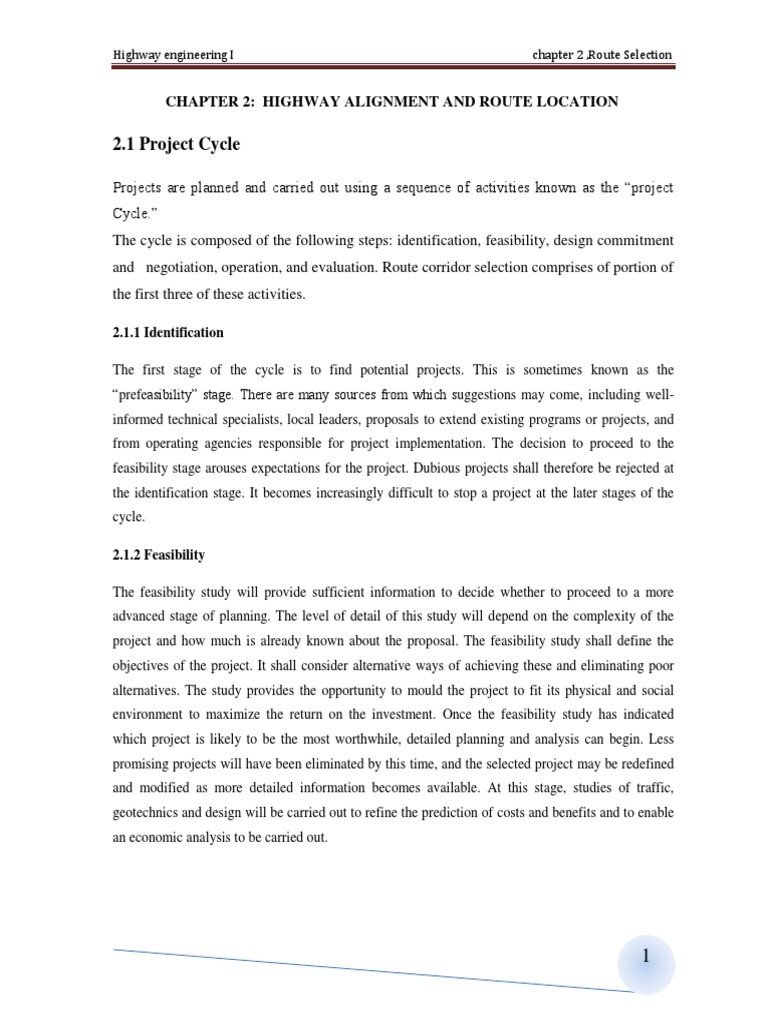 Chapter 2 Route Selection | PDF | Contour Line | Road