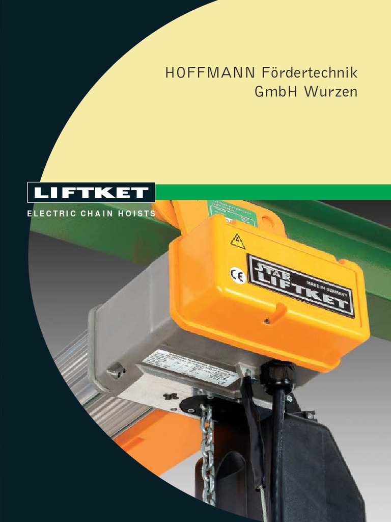 Liftket Electric Chain Hoists Overview | PDF | Elevator | Power Supply