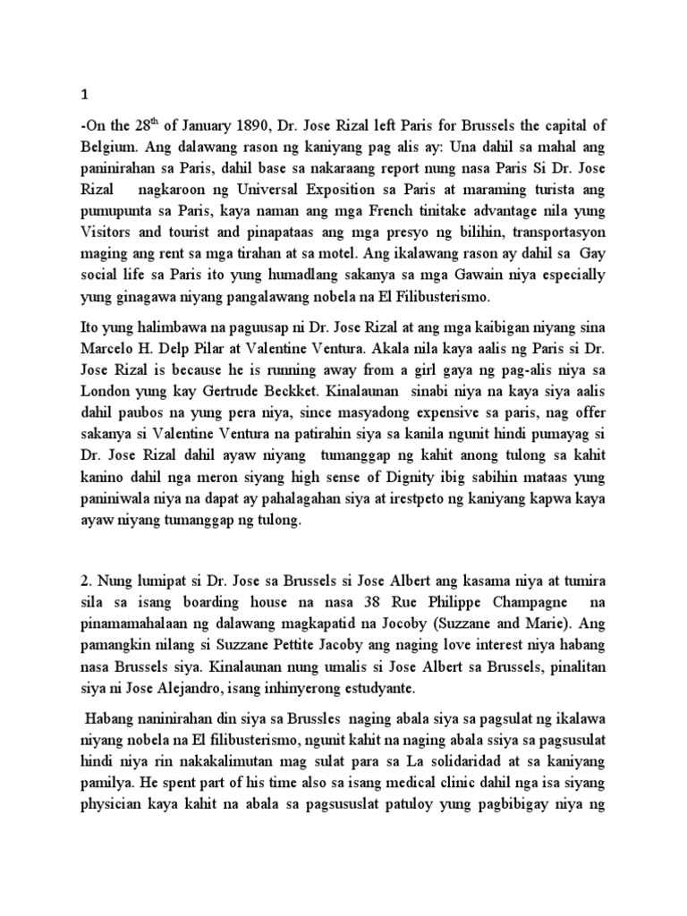 Script RIZAL | PDF