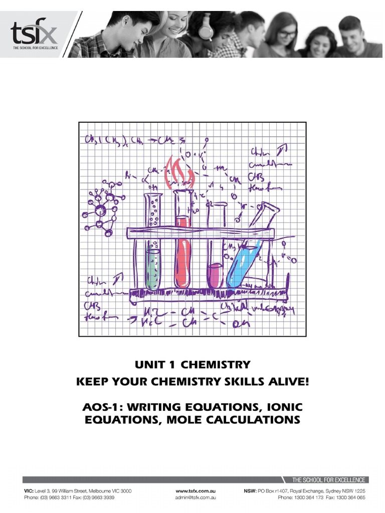 Unit 1 Chemistry Skills Alive Aos 1 | PDF | Mole (Unit) | Salt (Chemistry)