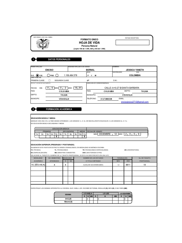 Jessica Enciso | PDF | Servicio Civil | Etapas educativas