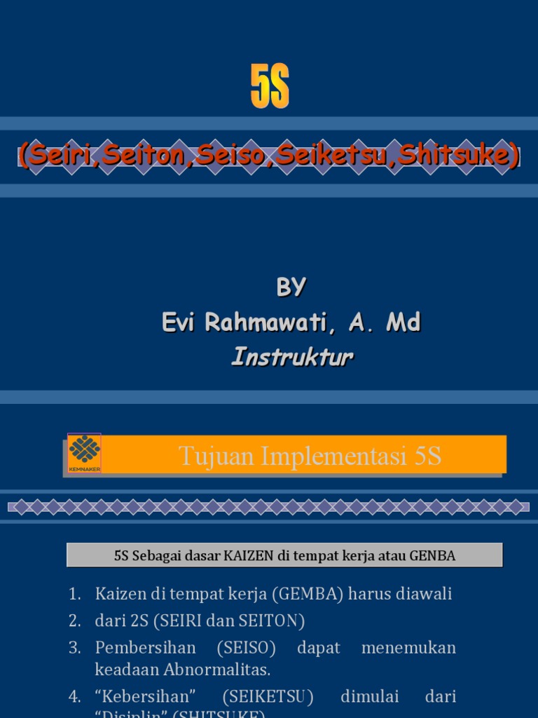 Seiri, Seiton, Seiso, Seiketsu, Shitsuke | PDF