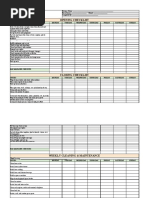 Barista Opening Checklist | PDF | Coffee | Refrigerator