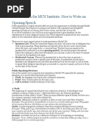 How To Write A Great GSL MUN Speech + Examples | PDF | United Nations ...