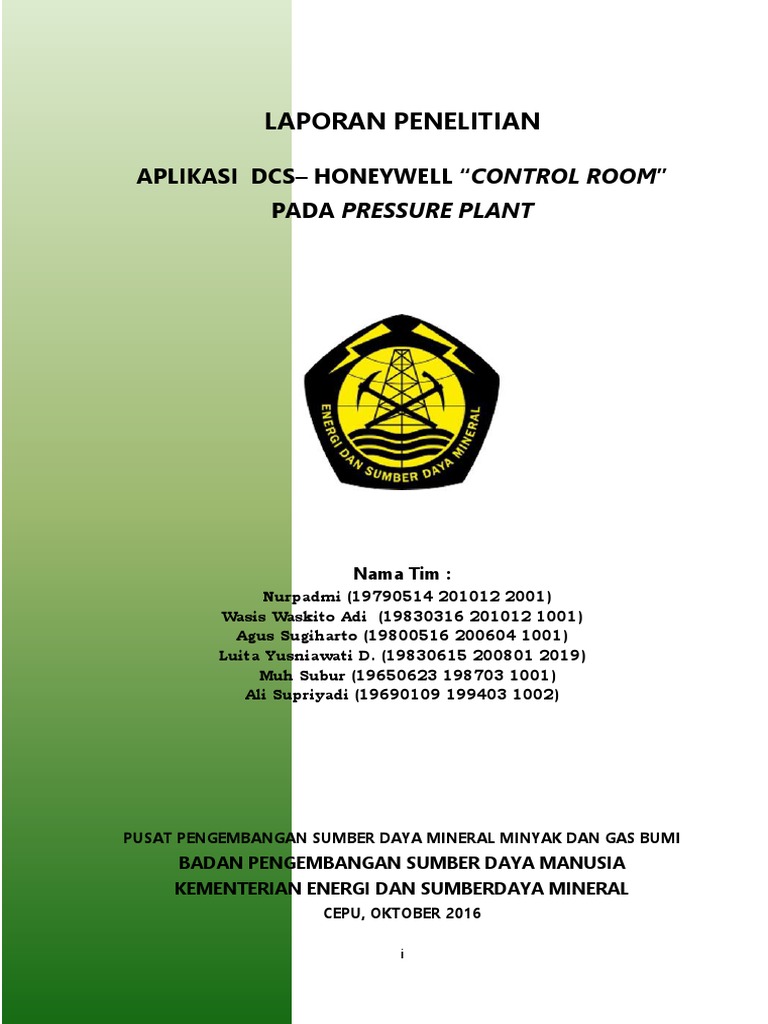 Optimalisasi Pemanfaatan DCS Honeywell Control Room | PDF