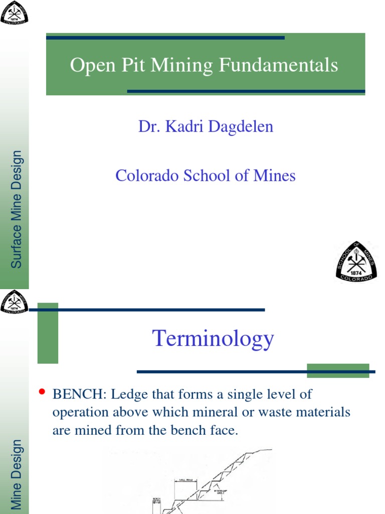 Open Pit Mining Terminology Explained | PDF | Resource Extraction | Mining