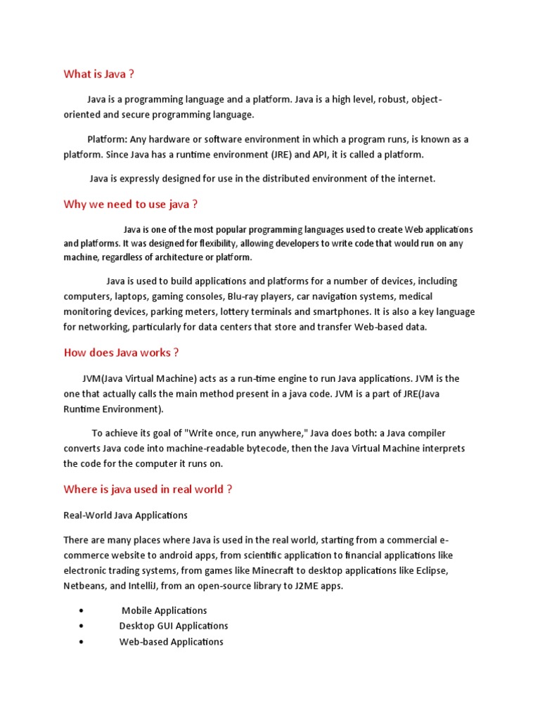 What Is Java Wps Office Pdf Java Virtual Machine Java Programming Language