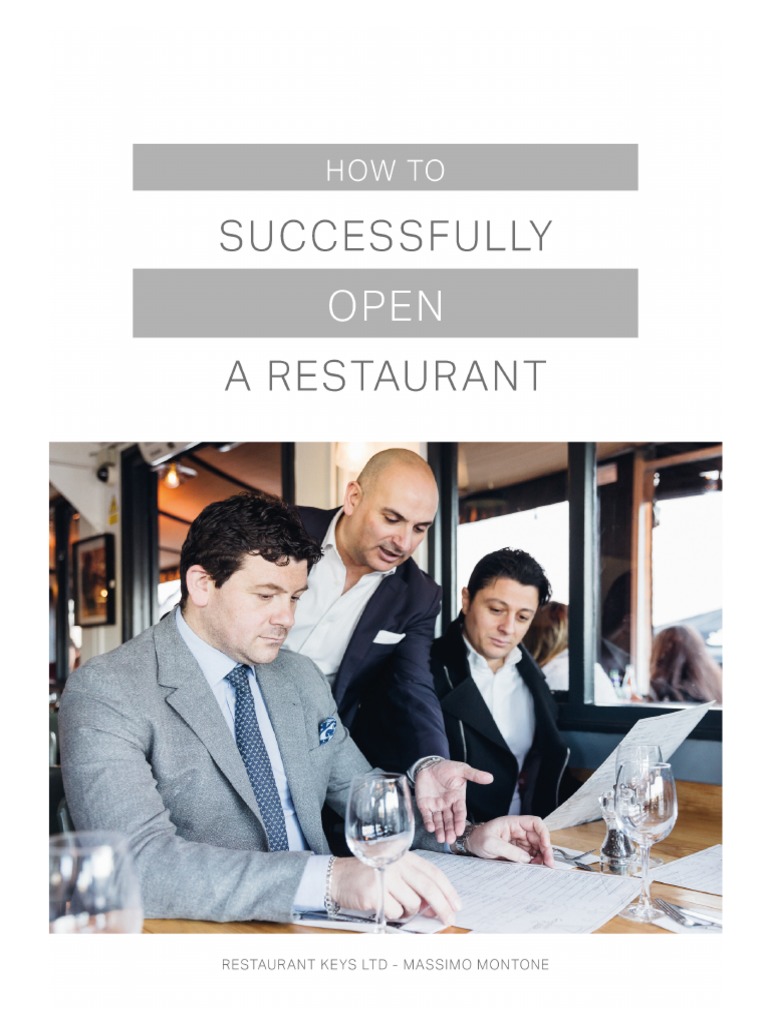 How To Successfully Open A Restaurant: Restaurant Keys - For More ...